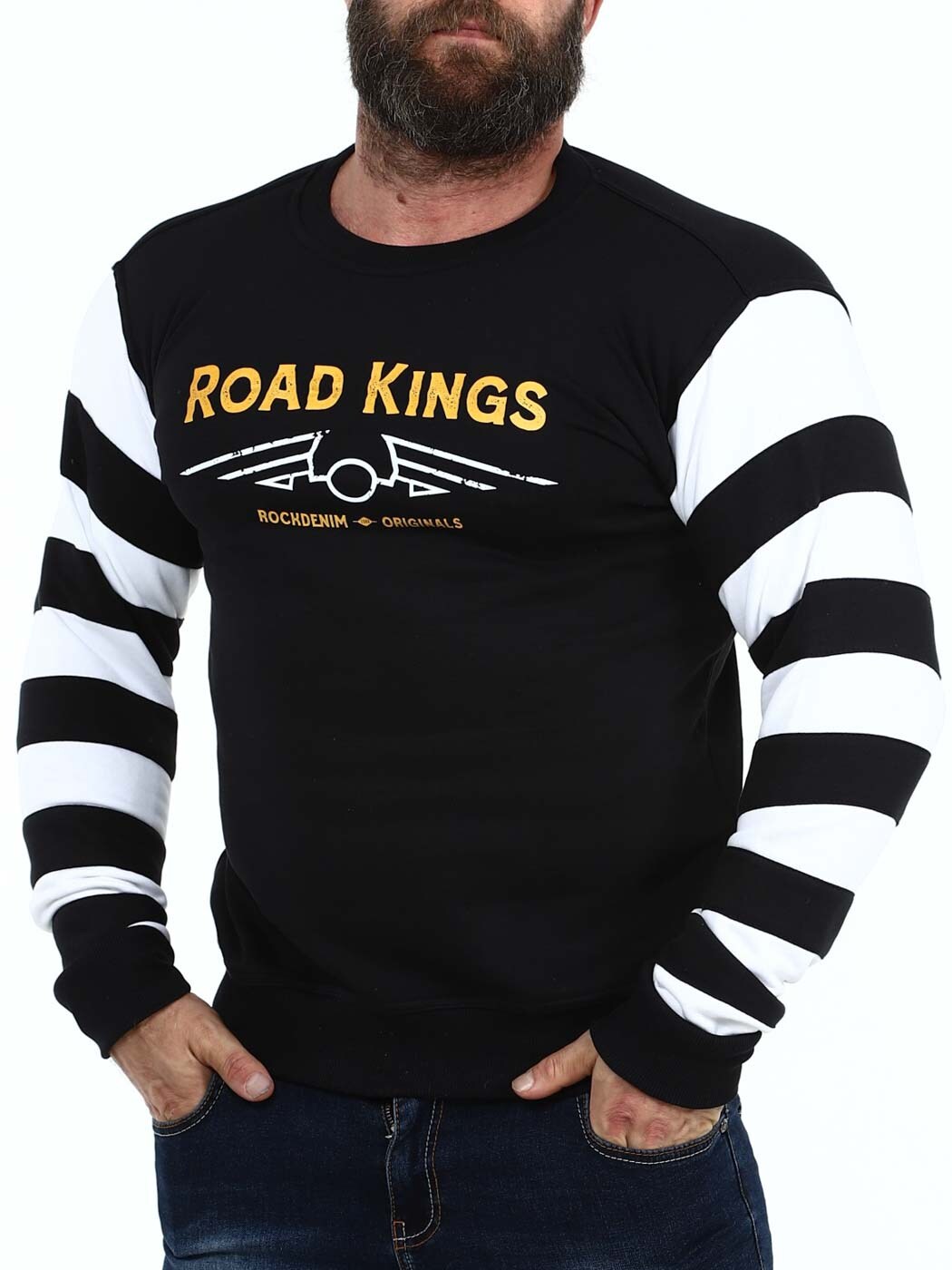 RD Road King Genser - Svart/Hvit